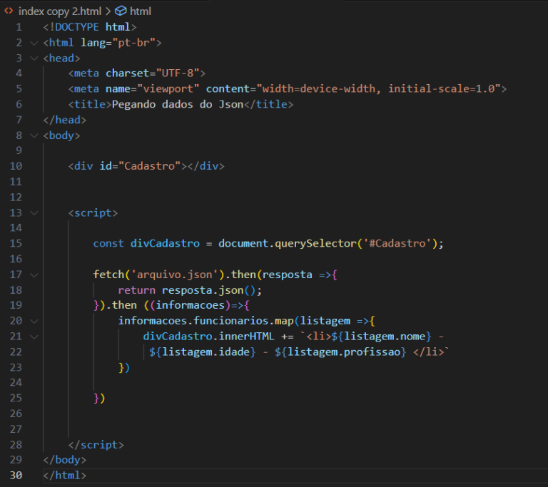 Como Usar JavaScript para Pegar Dados de um Arquivo JSON – Desvendando o Código