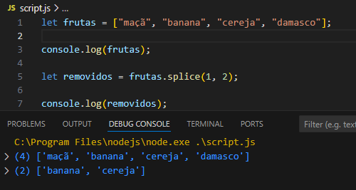 Fatiando Vetores com o Método Splice JavaScript – Desvendando o Código